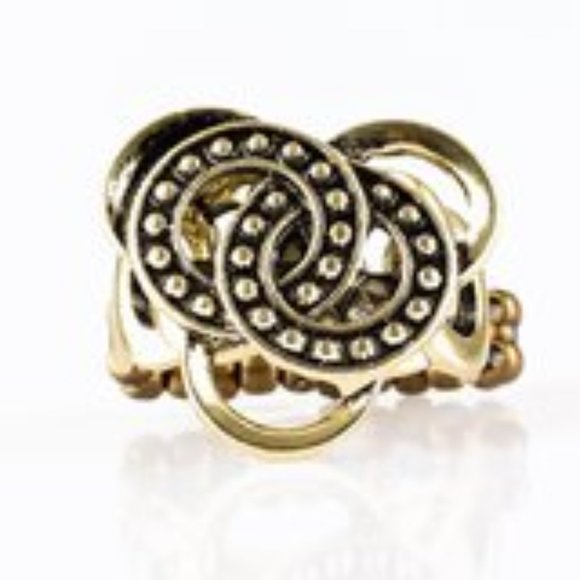 paparazzi | Jewelry | Paparazzi Dizzying Distraction Brass Ring | Poshmark